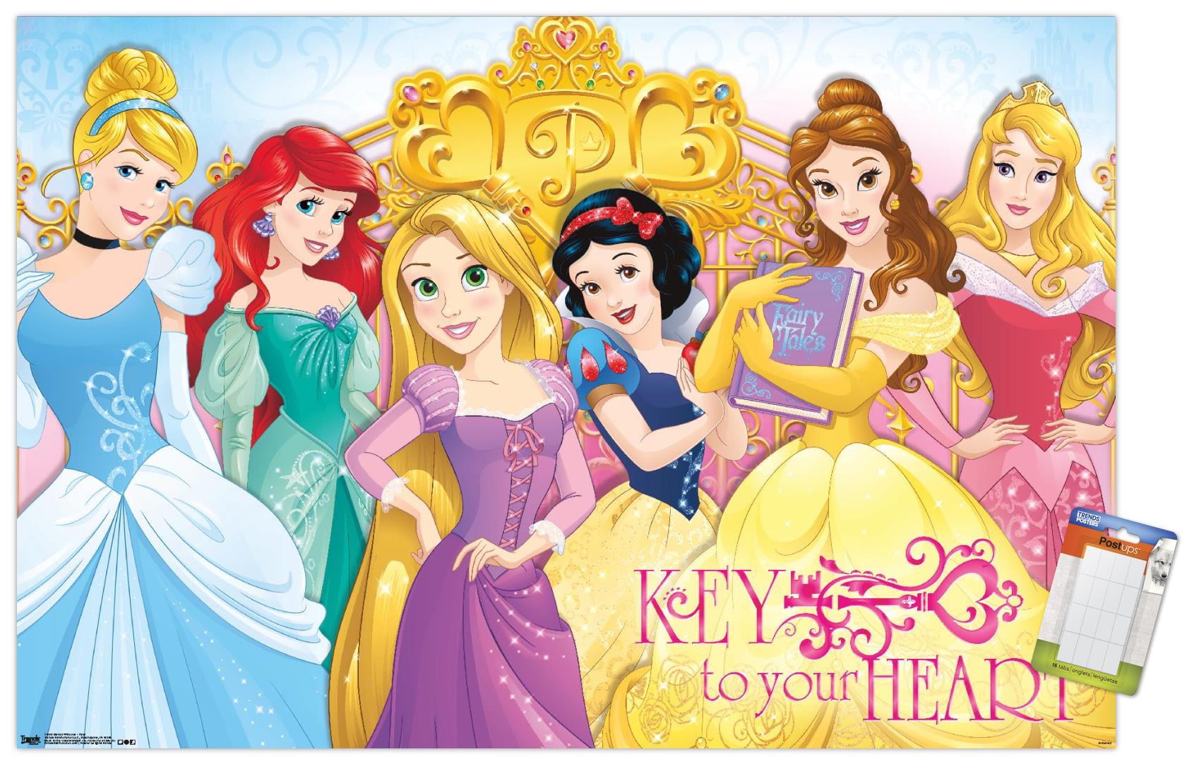 Disney Princess - Keys Wall Poster, 14.725" x 22.375" - Walmart.com