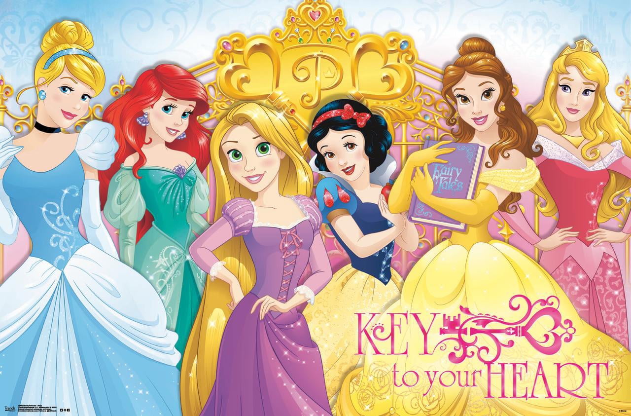 Disney Princess - Keys Wall Poster, 22.375" x 34" - Walmart.com