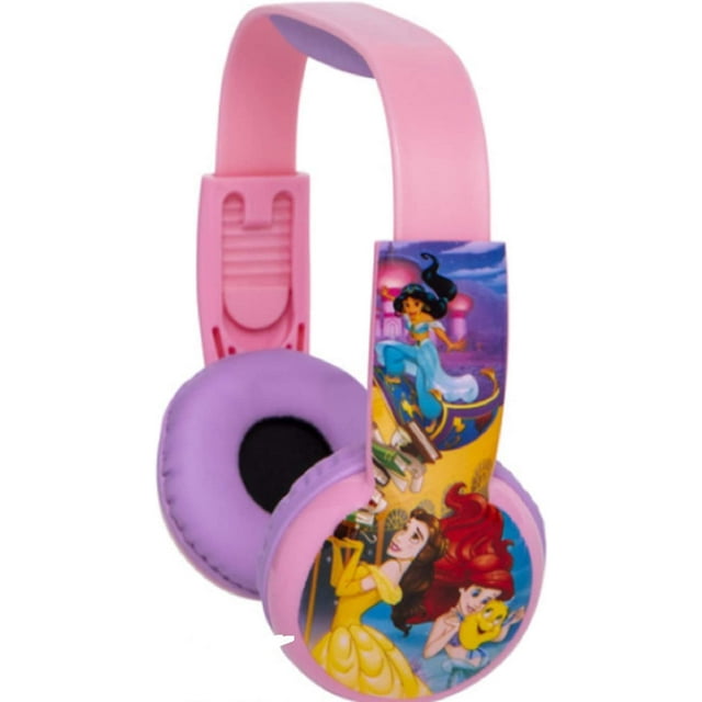 Disney Princess Kid Safe Wireless Headphones with Volume Limiting ...