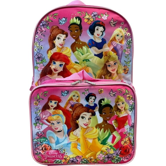 Disney Princess School Backpack with Kids Lunchbox Kit - Walmart.com