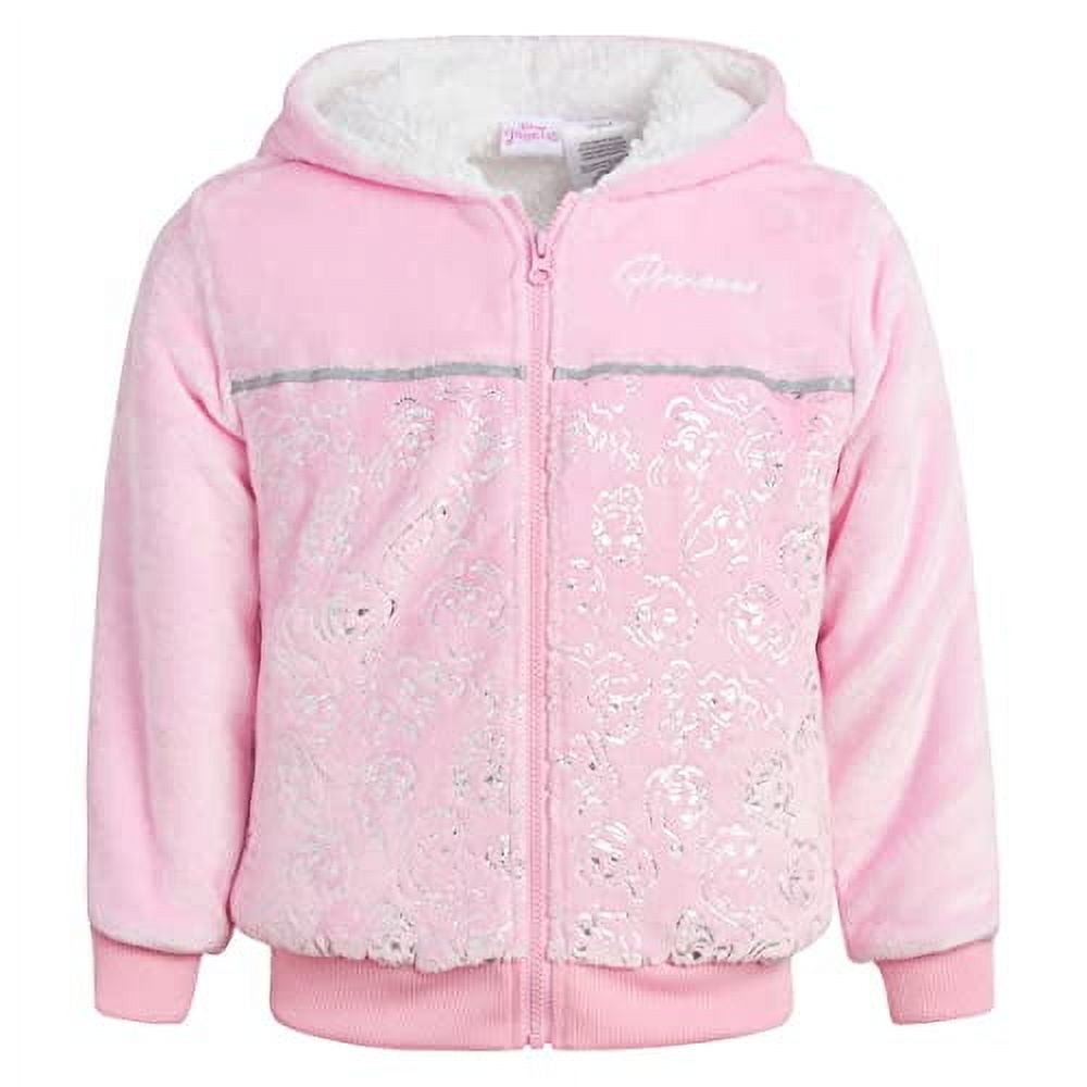 Disney Princess Kids Plush Fleece Hoodie Jacket 3T - Walmart.com