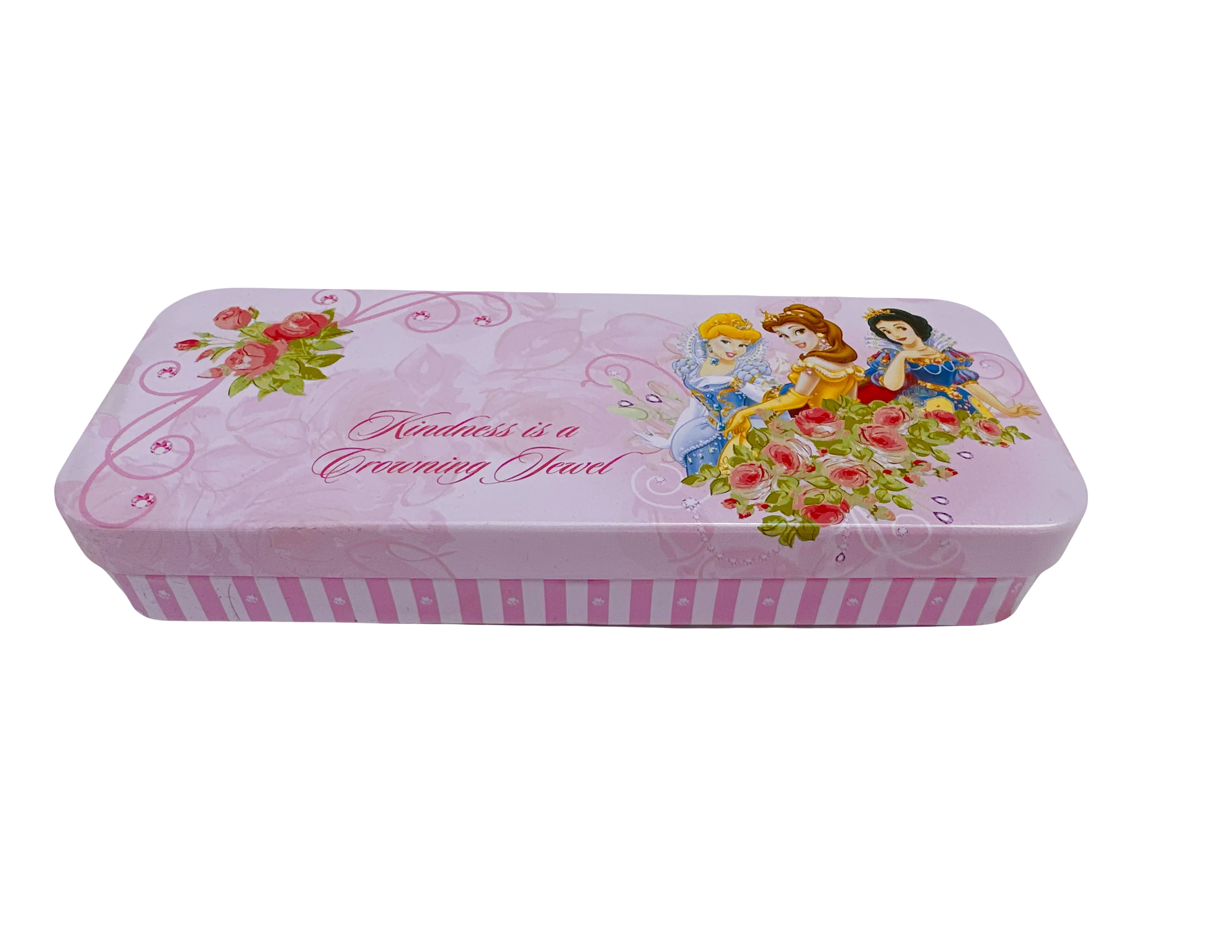 Disney Princess Kindness is a Crowning Jewel Pink Tin Pencil Box ...