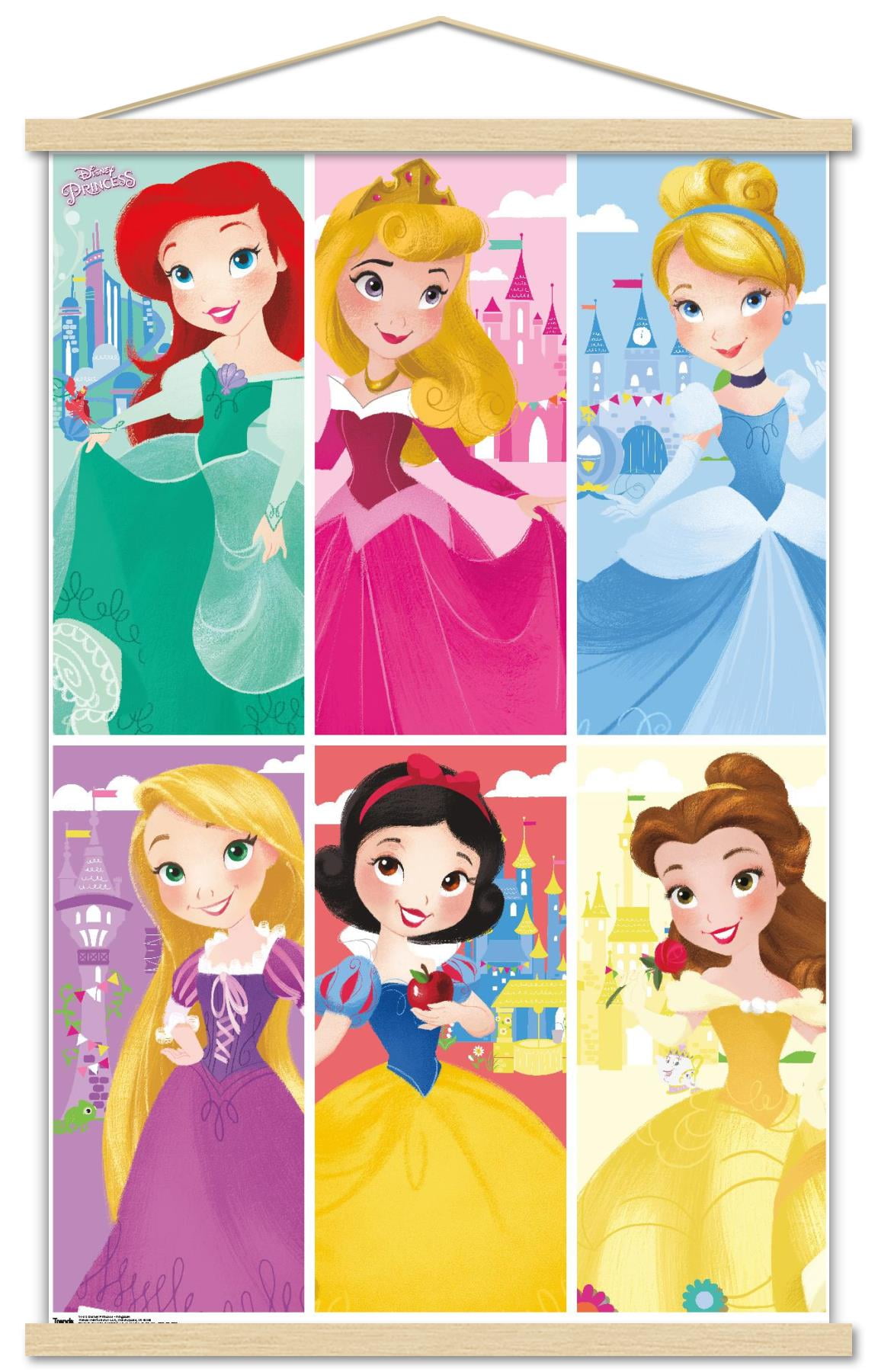Disney Princess - Kingdom Wall Poster with Wooden Magnetic Frame, 22. ...