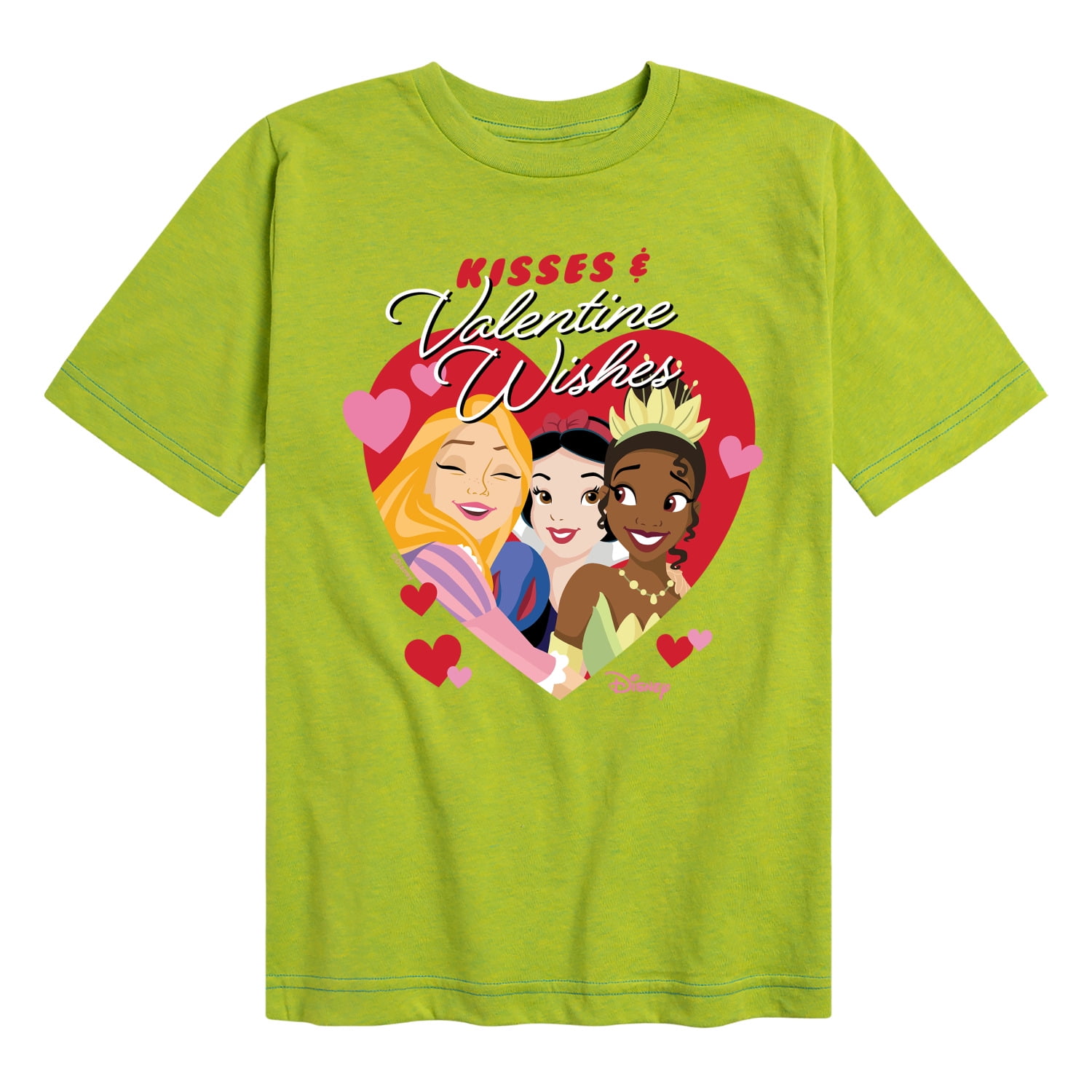 Disney Princess - Kisses and Valentine Wishes - Youth Short Sleeve ...