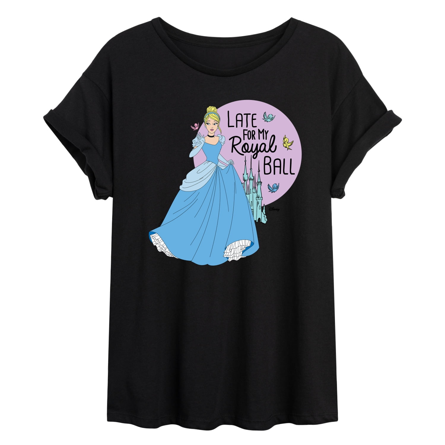 Disney Princess - Late For My Ball - Juniors Ideal Flowy Muscle T-Shirt ...