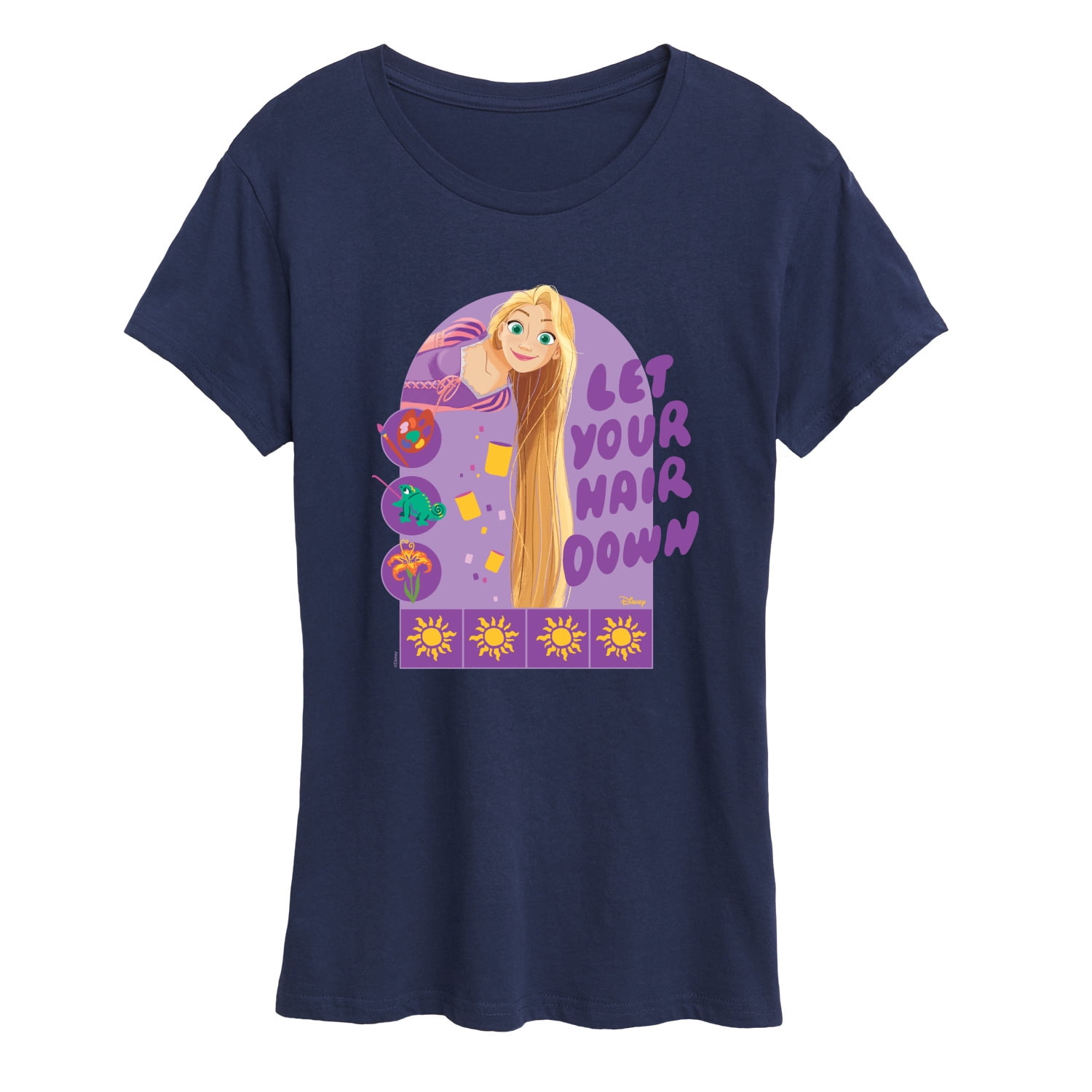 Disney Princess - Let Your Hair Down Rapunzel - Women's Short Sleeve ...