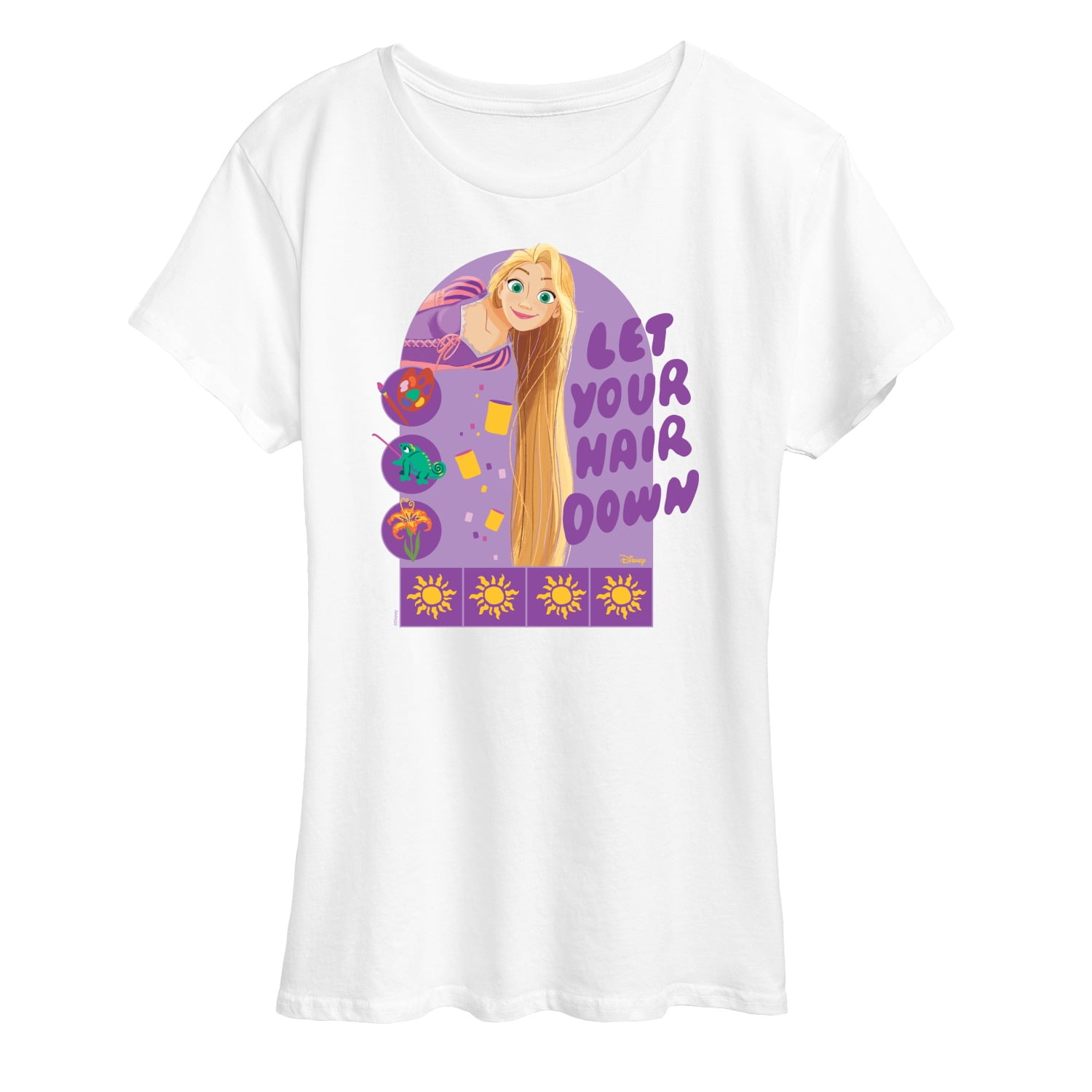 Disney Princess - Let Your Hair Down Rapunzel - Women's Short Sleeve ...