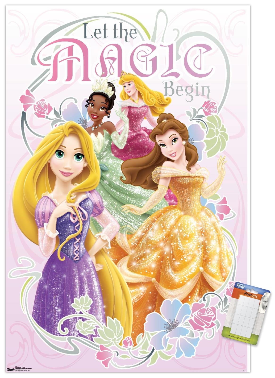 Disney Princess - Let the Magic Begin Wall Poster, 22.375" x 34 ...
