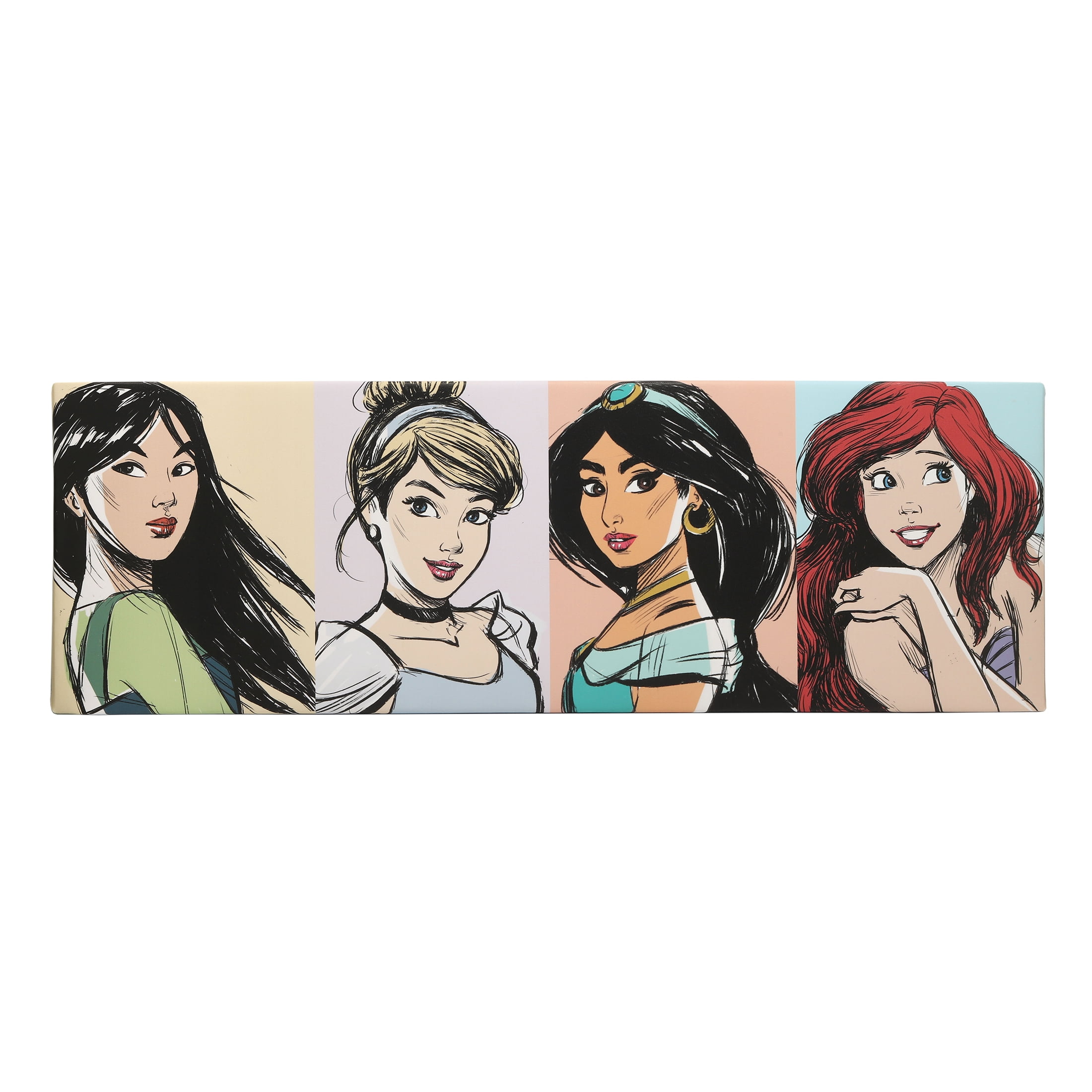 Disney Princess Line Up Canvas Wall Decor - Disney Merchandise ...