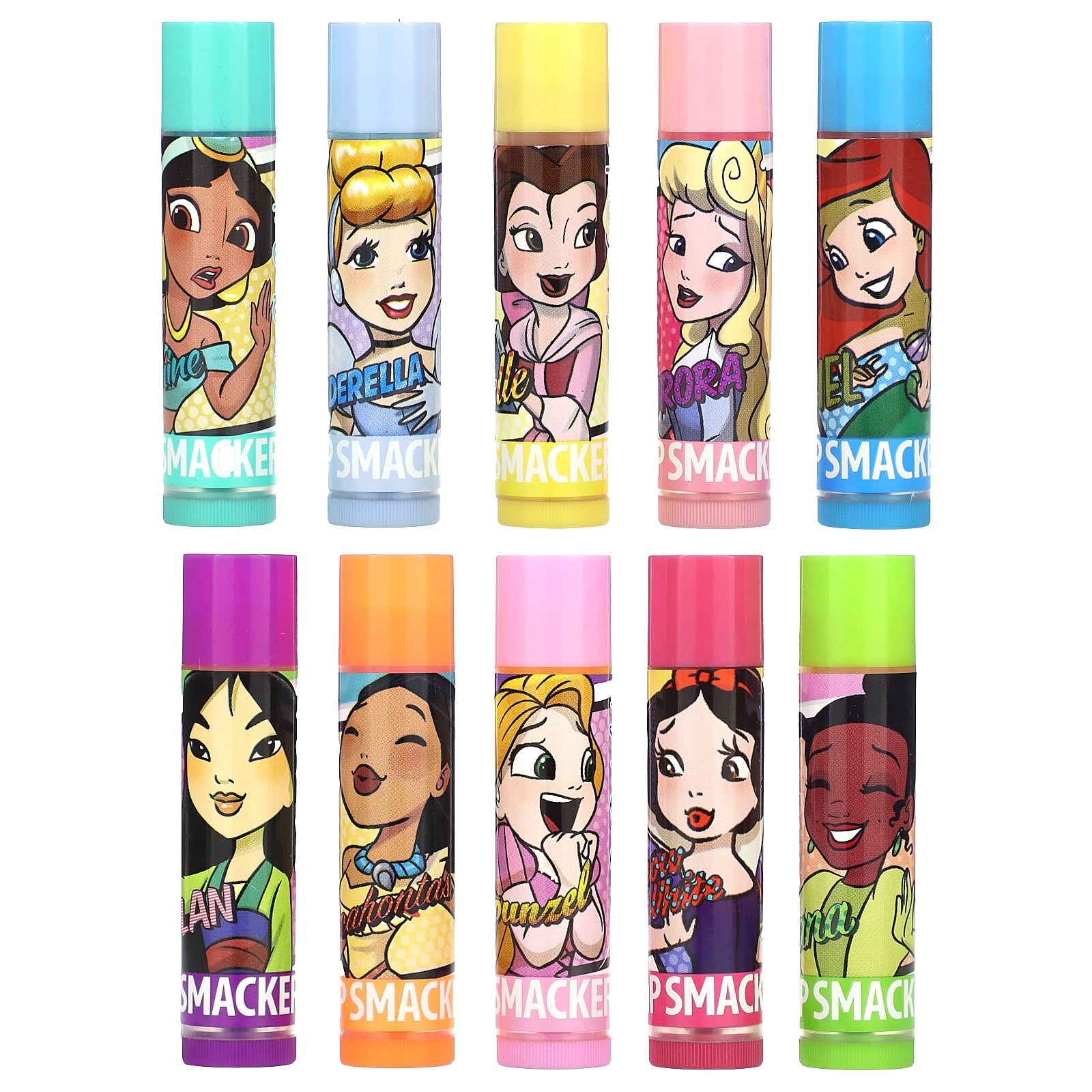 Disney Princess Lip Balm Assorted 10 Pack 0 14 Oz 4 G Each Lip