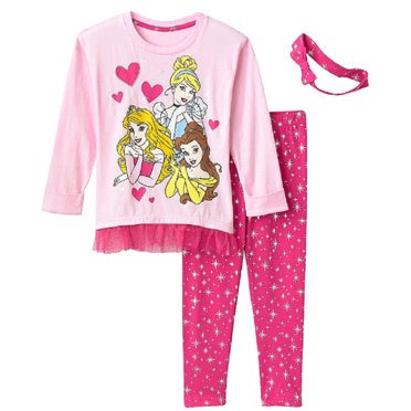 Disney Frozen Little Girls Long Sleeve Aqua & Black 3 Piece Tunic ...