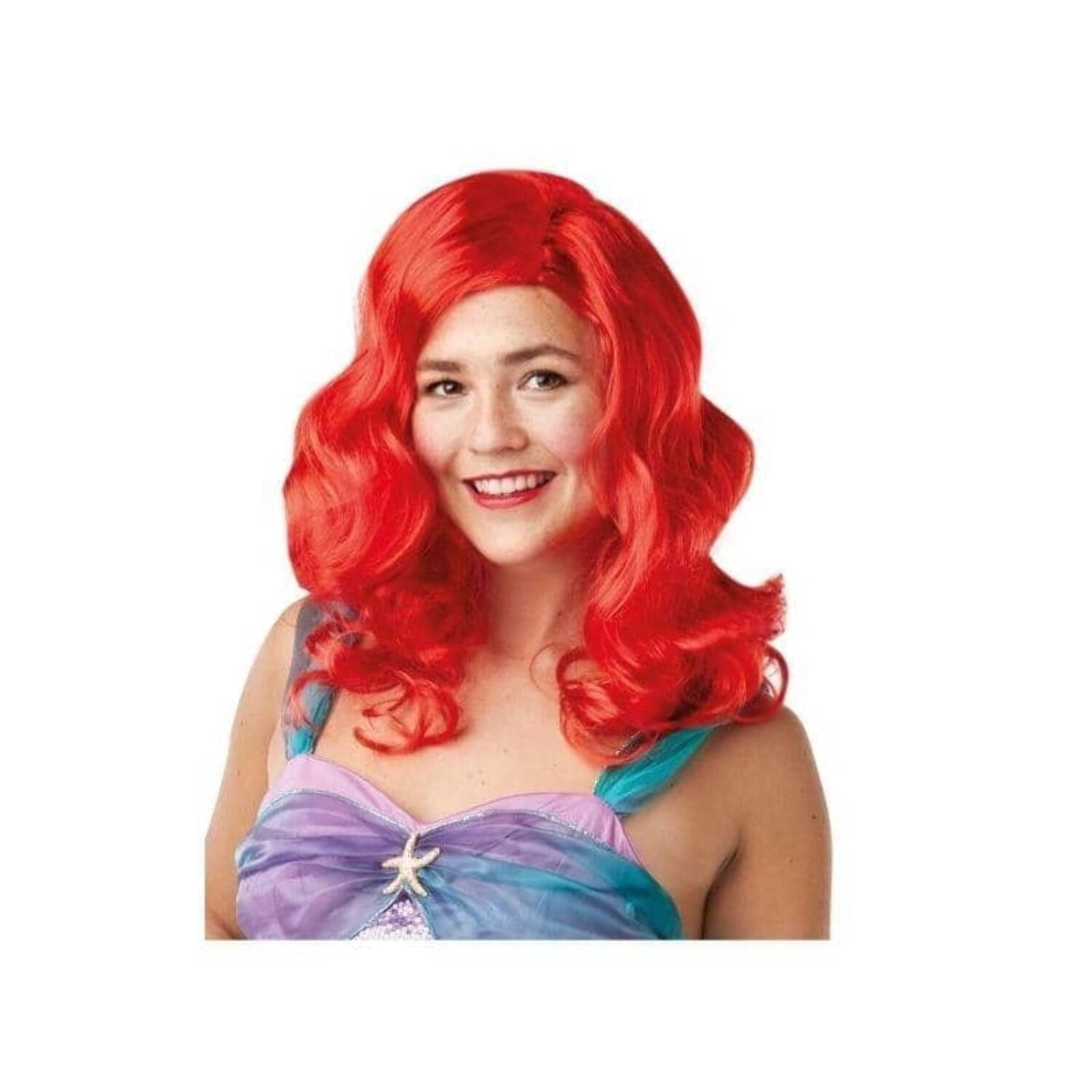 Disney Princess Little Mermaid Ariel Adult Wig One Size Female Kids Red ...
