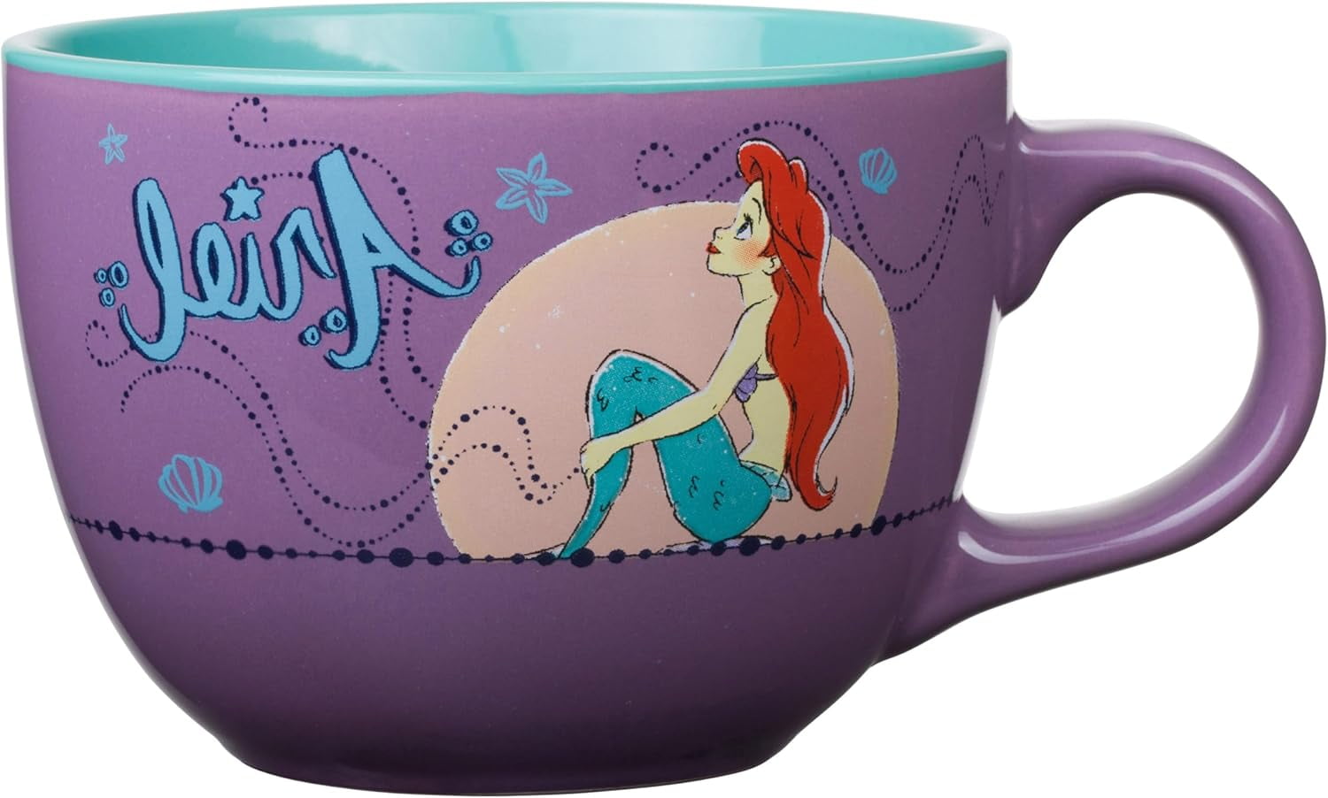 Silver Buffalo Disney Princess Little Mermaid Ariel Moonlight Ceramic ...
