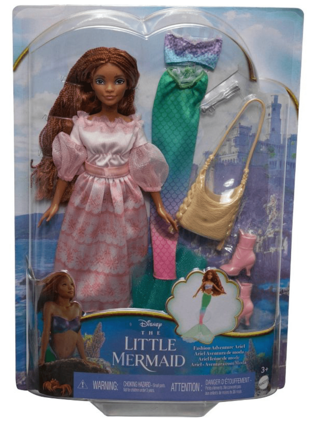 Disney Princess Little Mermaid Fashion Adventure Ariel Fashion Doll New ...