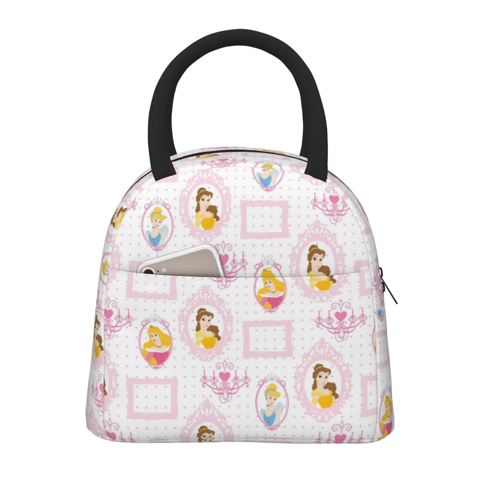 Disney Princess Lunch Box Reusable Lunch Bag Picnic Insulated Portable Cooler Travel Tote Bags ...