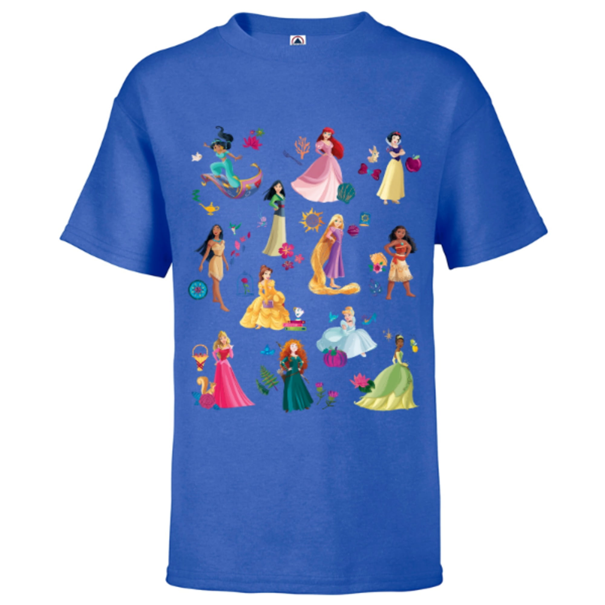 Disney Princess Magical Print - Short Sleeve T-Shirt for Kids ...