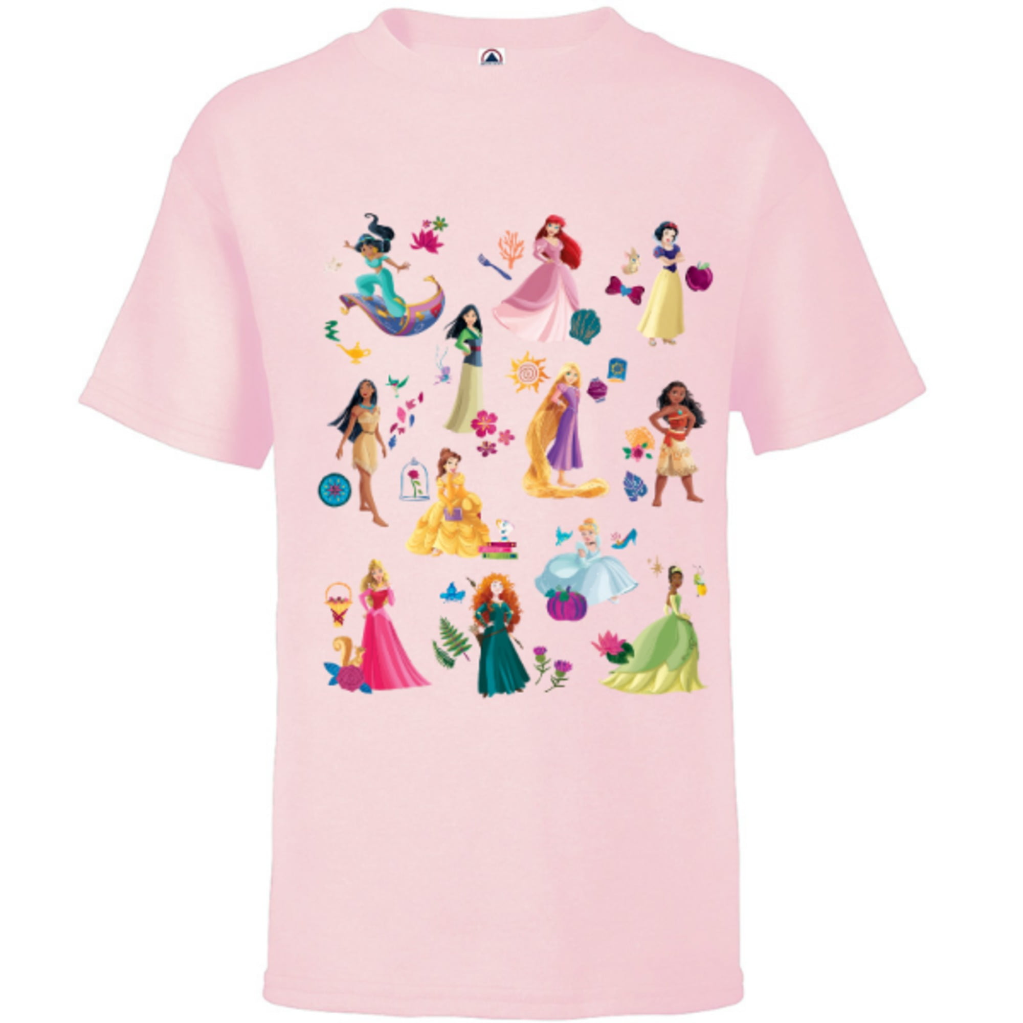 Disney Princess Magical Print - Short Sleeve T-Shirt for Kids ...