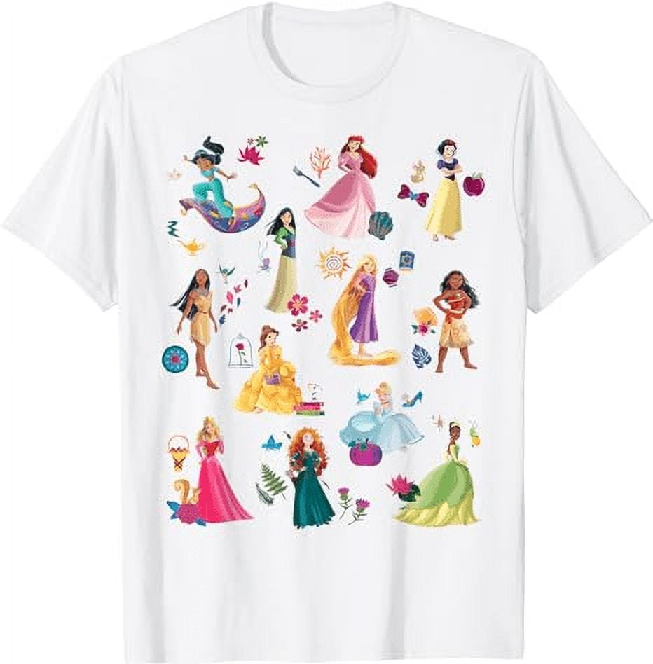 Disney Princess Magical Print T-Shirt - Walmart.com