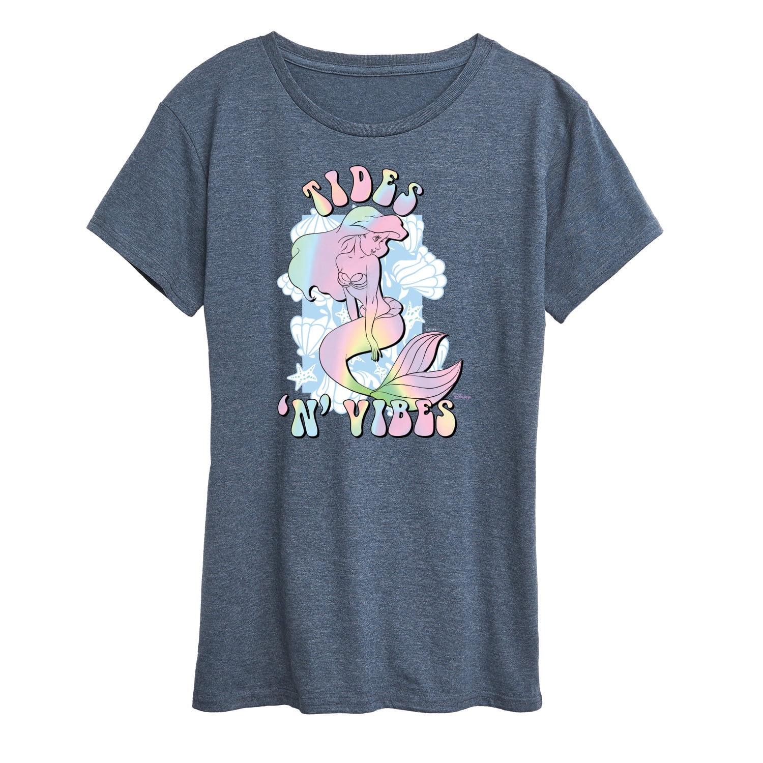 Disney Princess - Mermaid Ariel Tides 'N' Vibes - Women's Short Sleeve ...