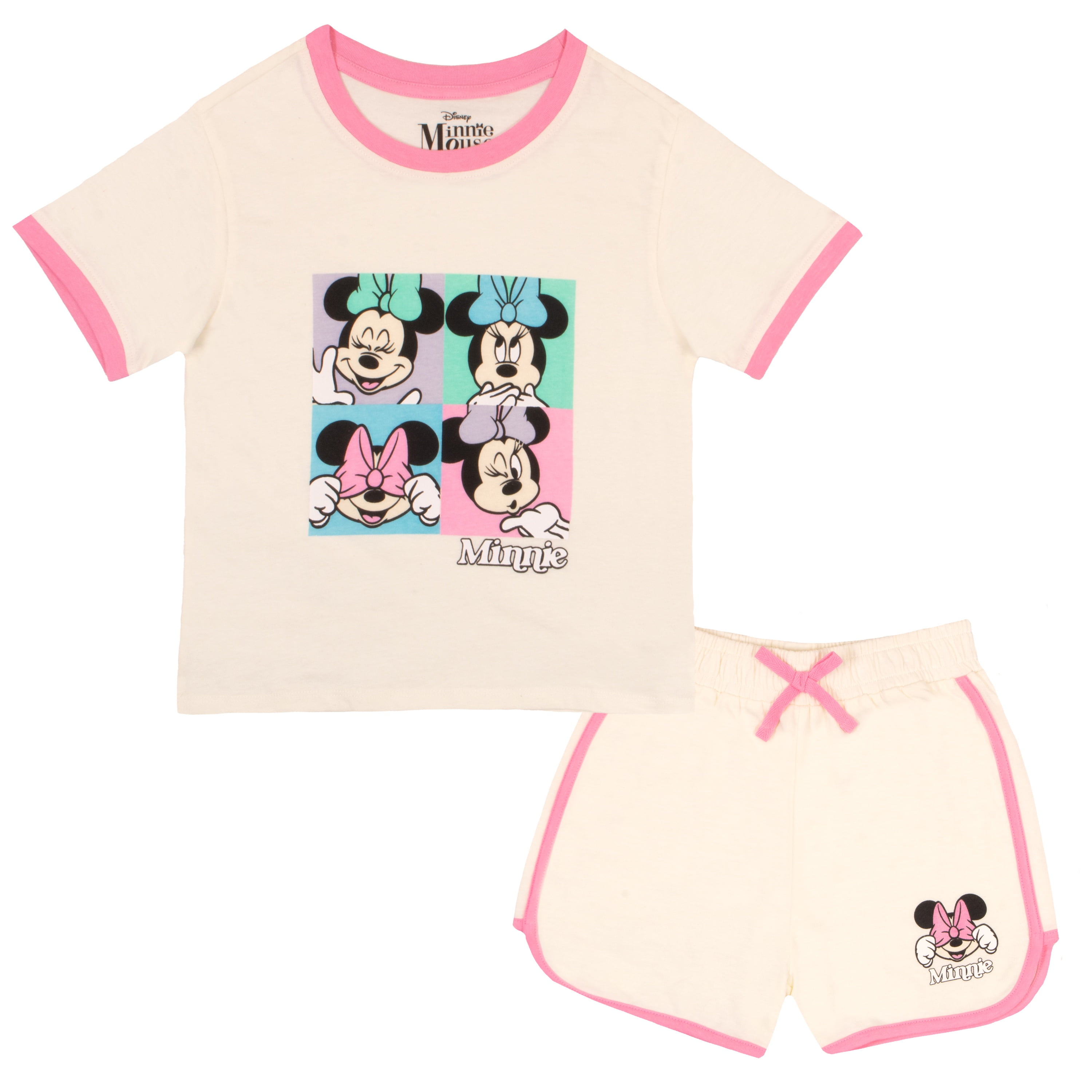 Disney Minnie Mouse Girls Short Sets Shirt and Shorts Set Girl Outfits ...