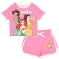 Disney Princess Minnie Mouse Lilo and Stitch Girls Short Sets Shirt and ...