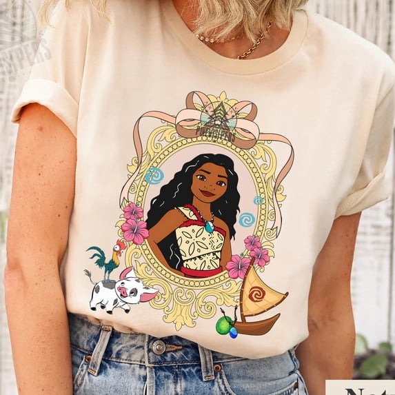 Disney Princess Mirror Coquette Bow Shirt Disney Moana 2 Princess T ...
