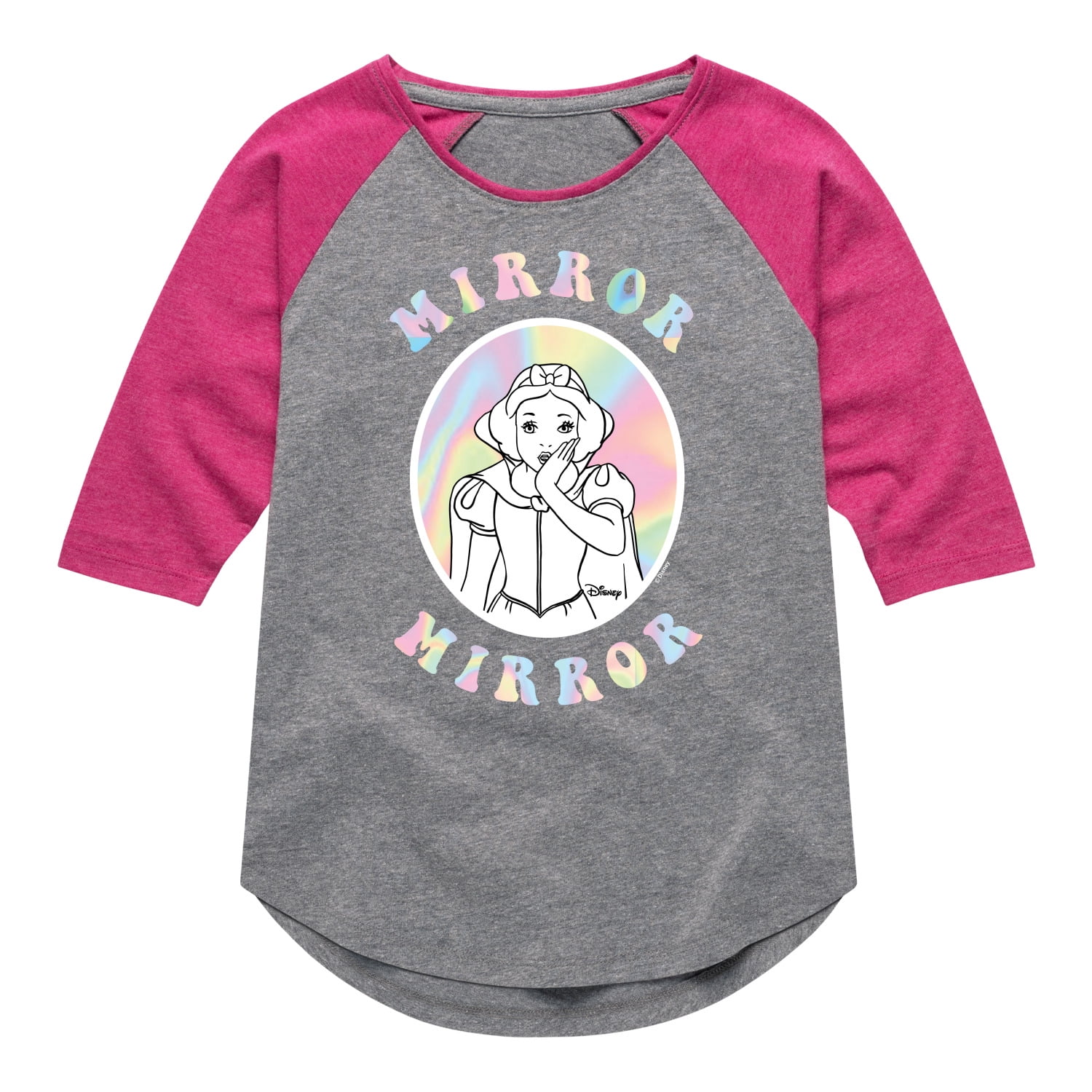 Disney Princess - Mirror Mirror - Toddler & Youth Girls Raglan Graphic ...