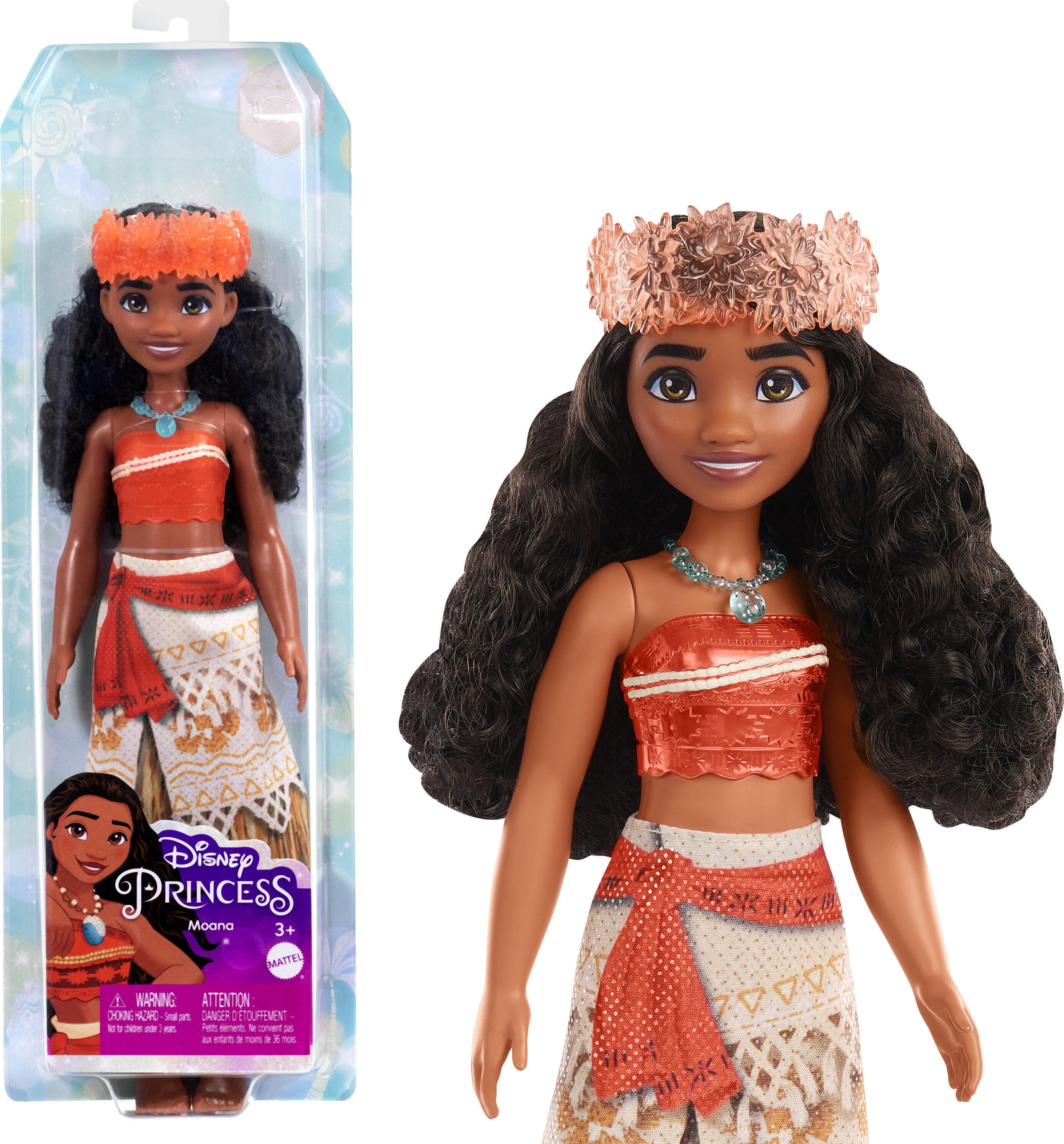 Disney Princess Moana Fashion Doll, 11 inch, Posable with Signature ...