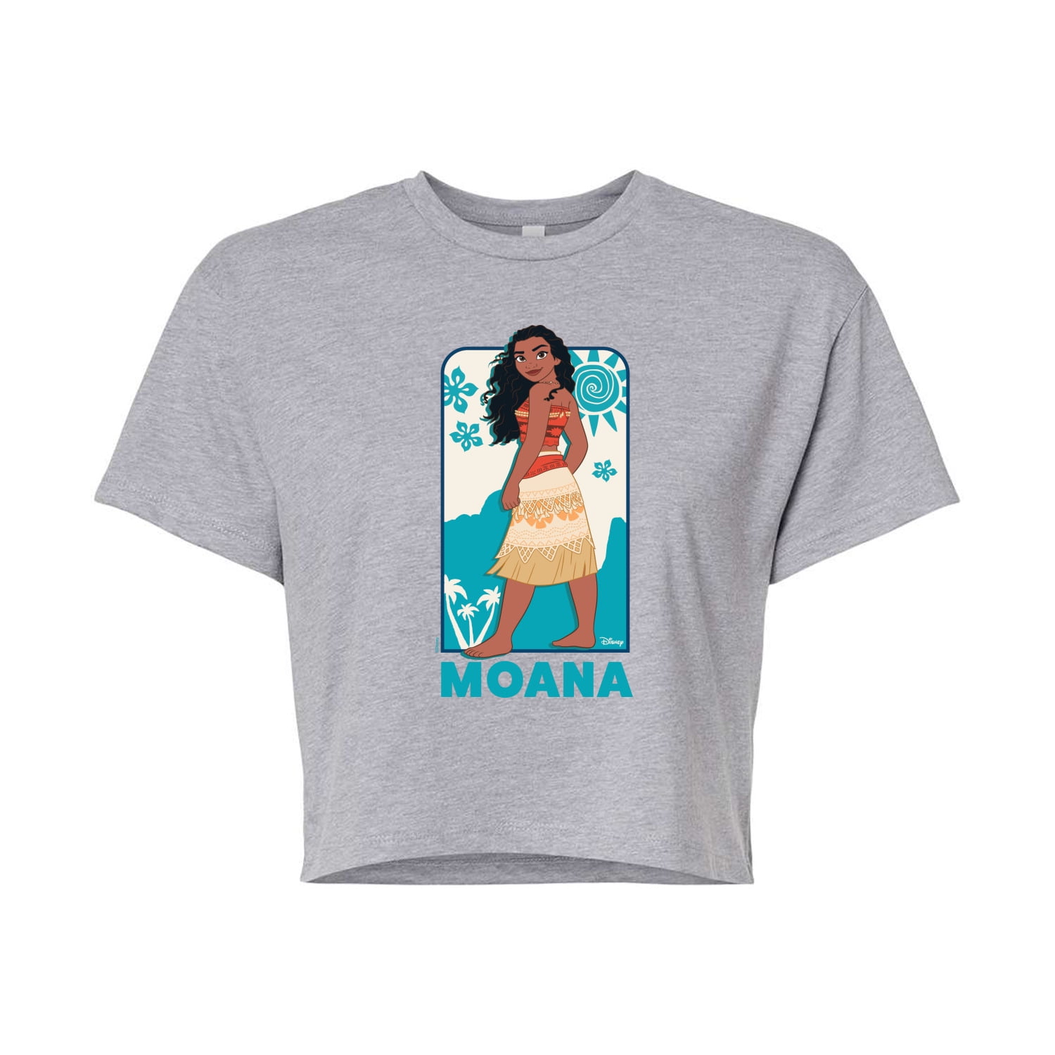 Disney Princess - Moana Full Body Portrait - Junior's Cropped T-Shirt ...
