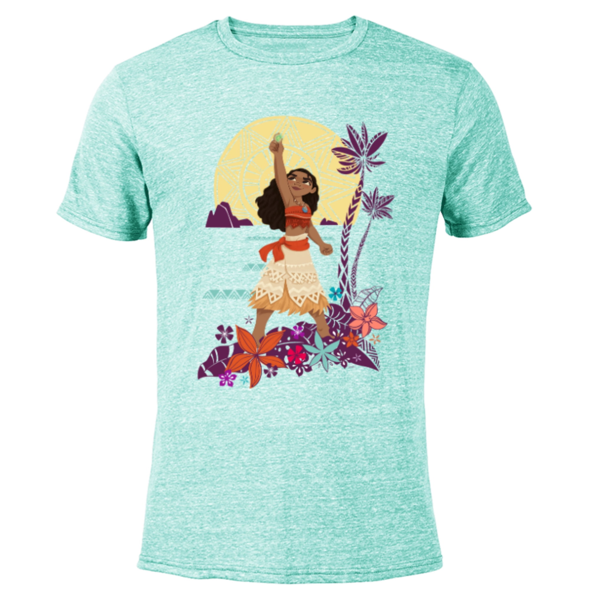 Disney Princess Moana Heart of Te Fiti - Short Sleeve Blended T-Shirt ...