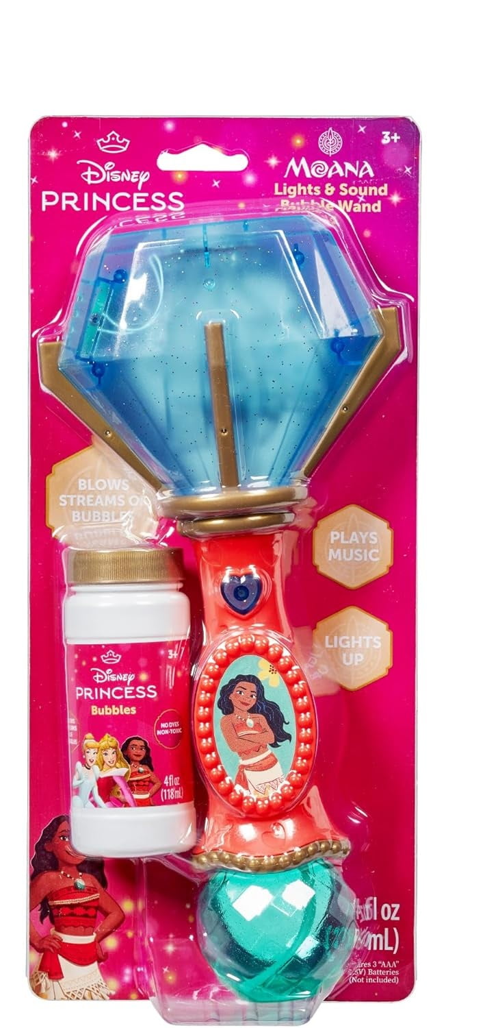 Disney Princesses Moana 4 oz Bubble Wand - Walmart.com