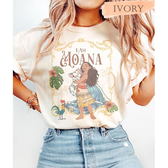 Disney Princess Moana Retro T-Shirt, Disney Princess Ariel Tee, Disney ...
