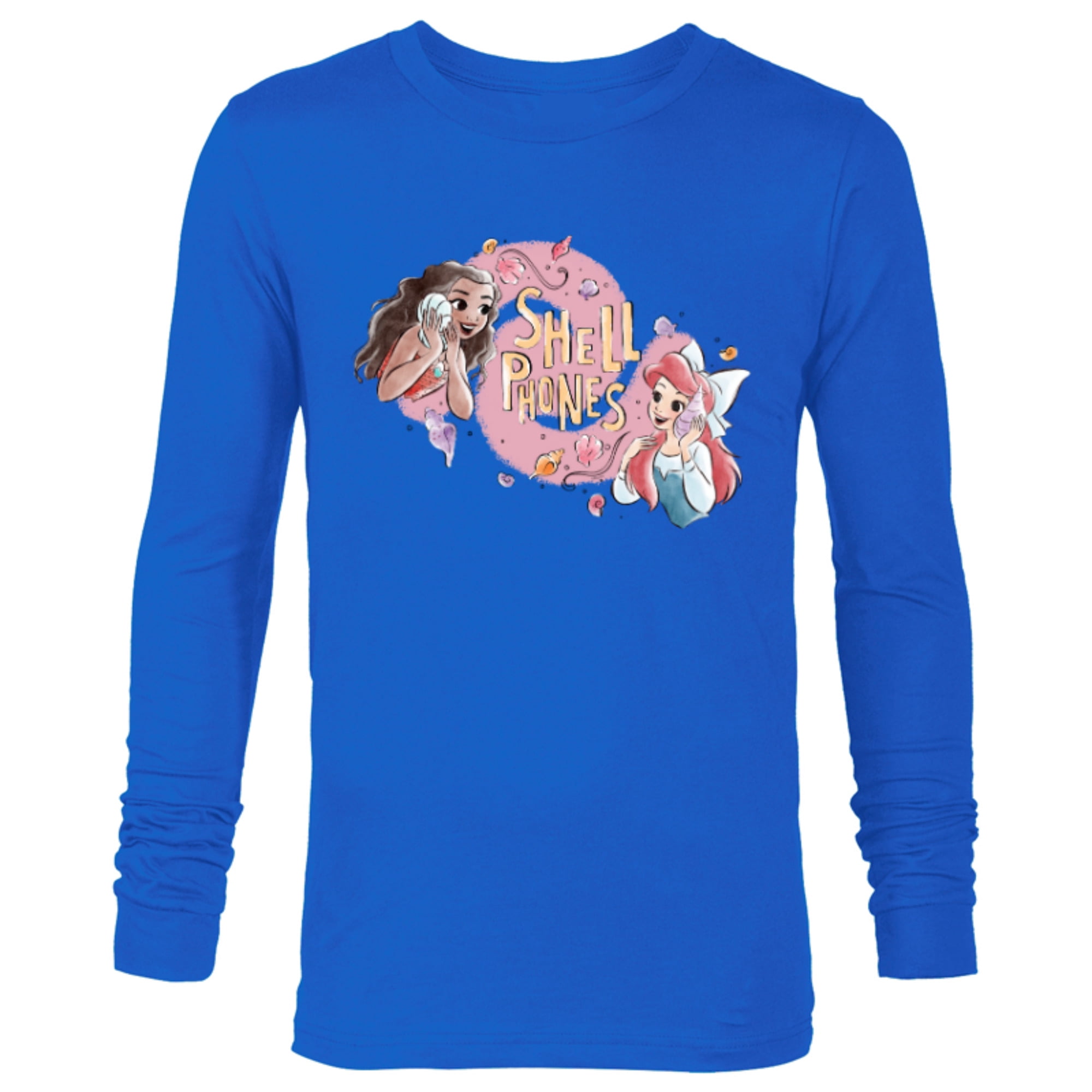 Disney Princess Moana and Ariel Shell Phones - Long Sleeve T-Shirt for ...