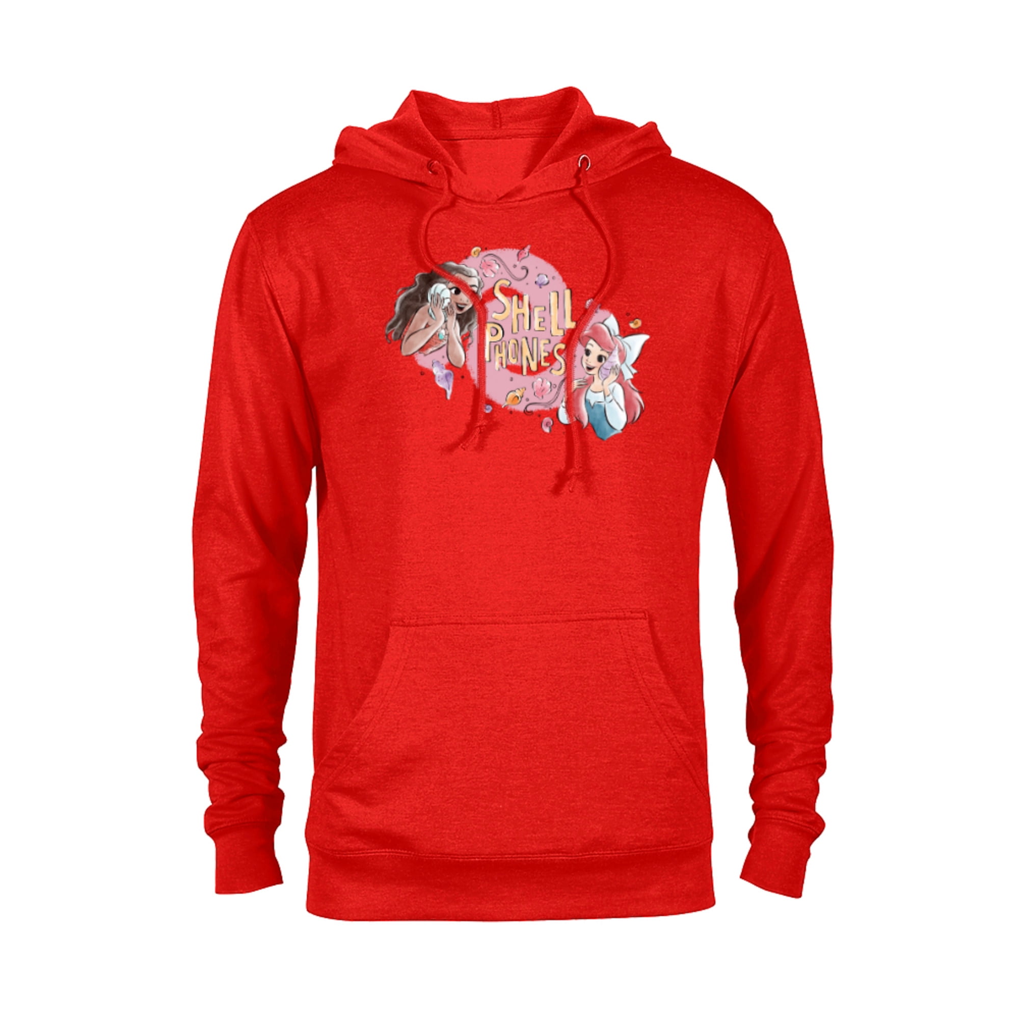 Disney Princess Moana and Ariel Shell Phones - Pullover Hoodie for ...