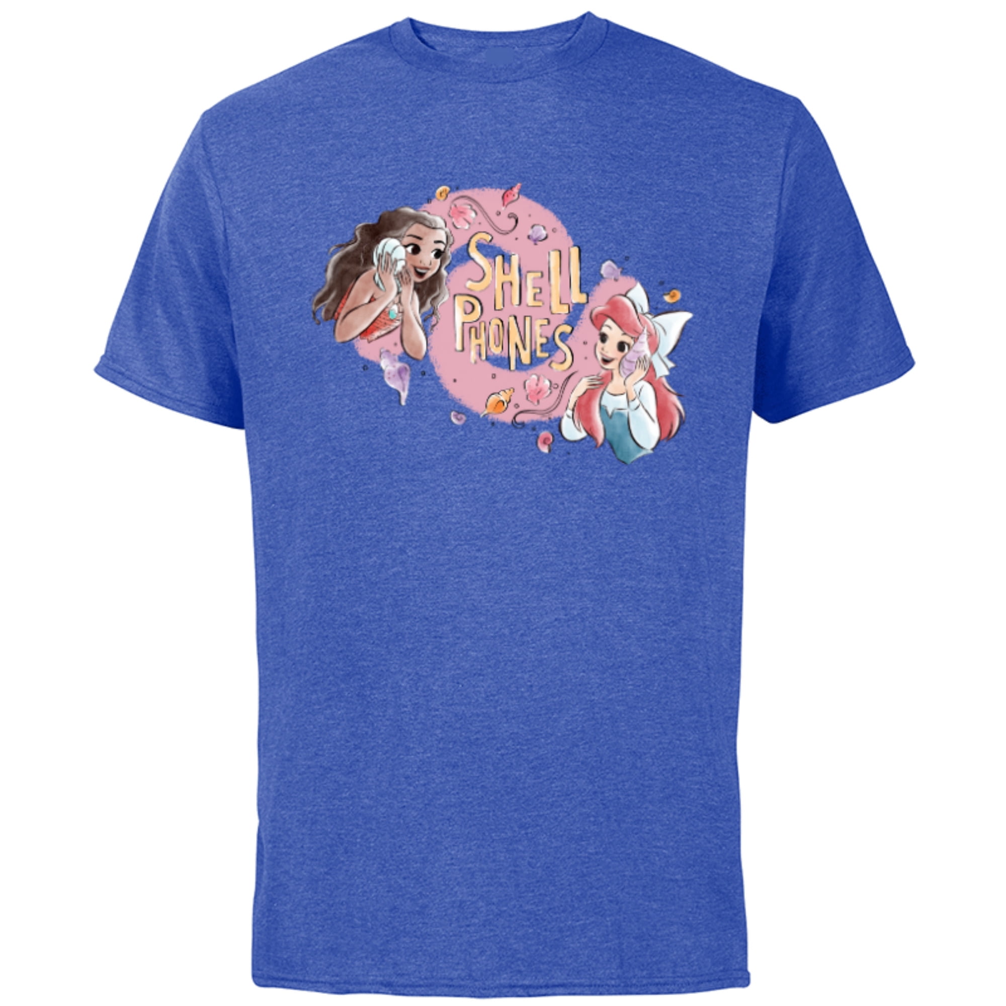 Disney Princess Moana and Ariel Shell Phones - Short Sleeve Cotton T ...