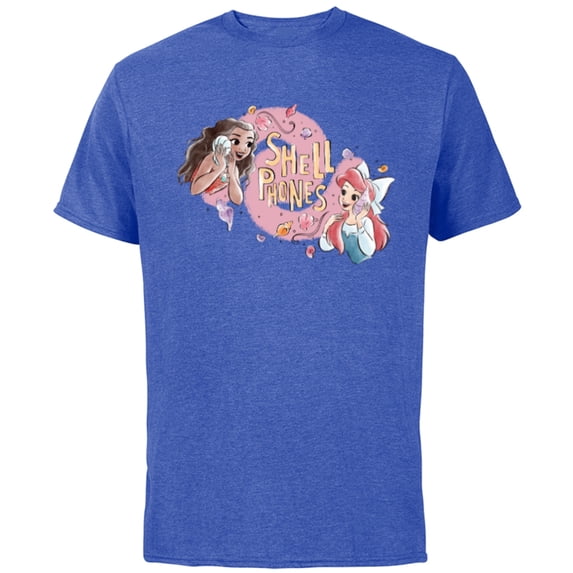 Disney Princess Moana and Ariel Shell Phones - Short Sleeve Cotton T ...
