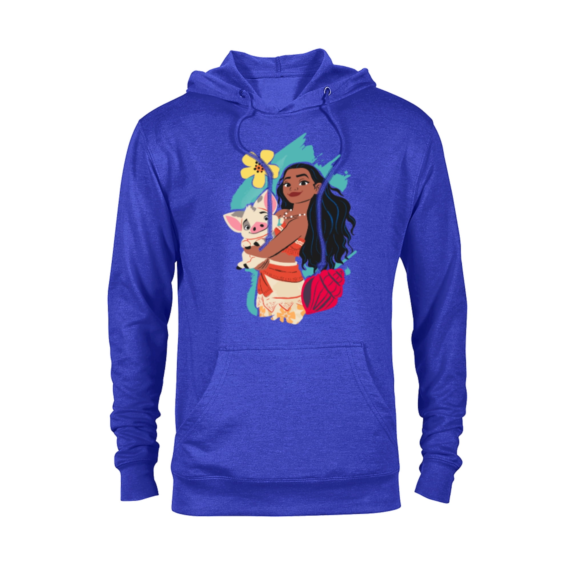 Disney Princess Moana and Pua Seashell - Pullover Hoodie for Adults ...