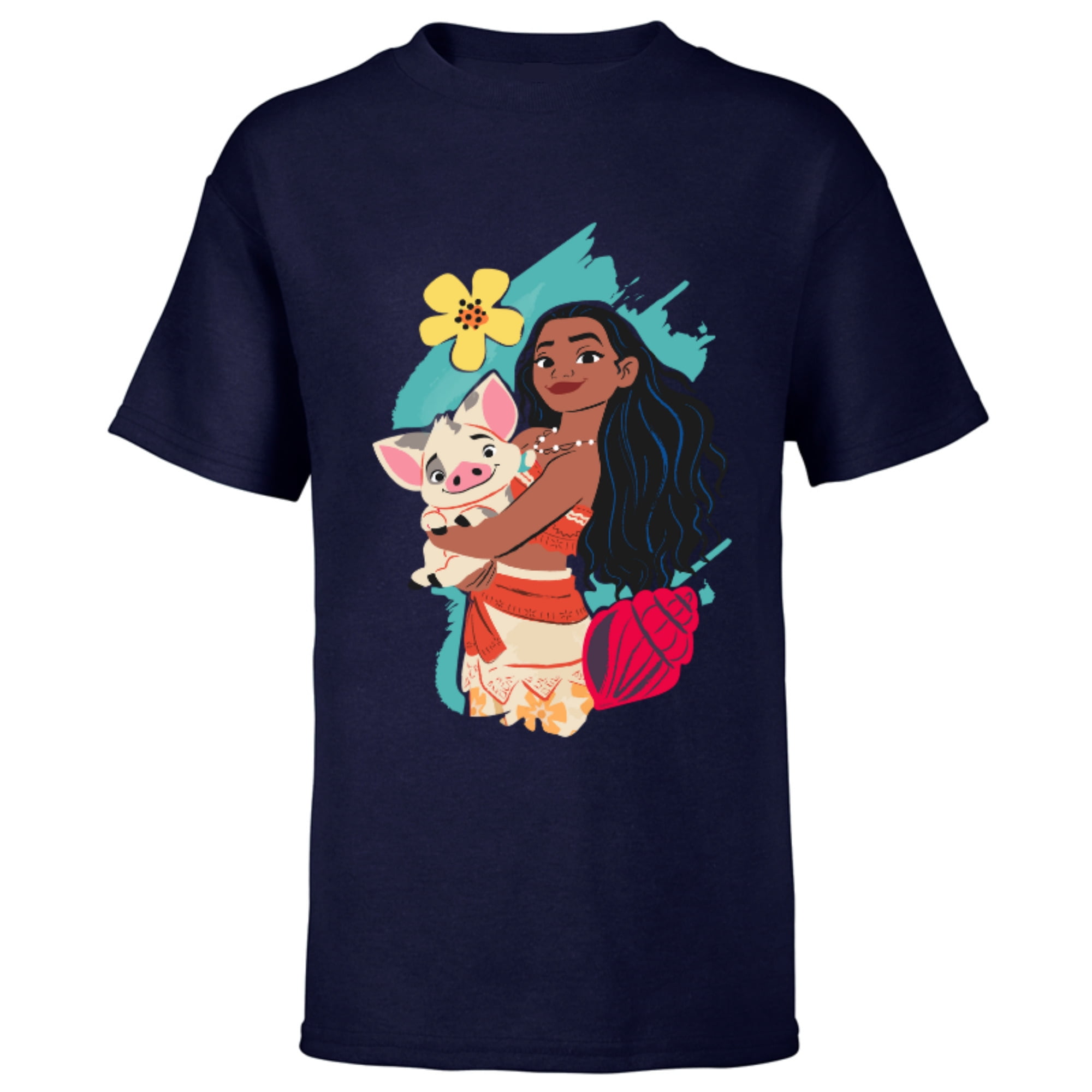 Disney Princess Moana and Pua Seashell - Short Sleeve T-Shirt for Kids ...