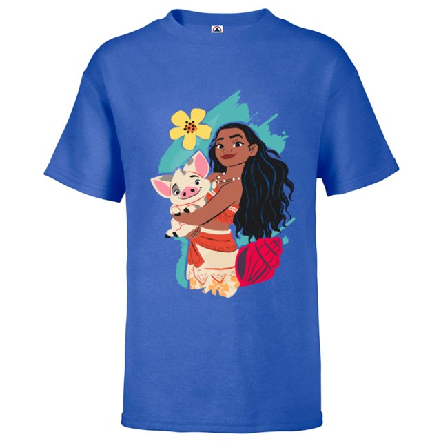 Disney Princess Moana and Pua Seashell - Short Sleeve T-Shirt for Kids ...