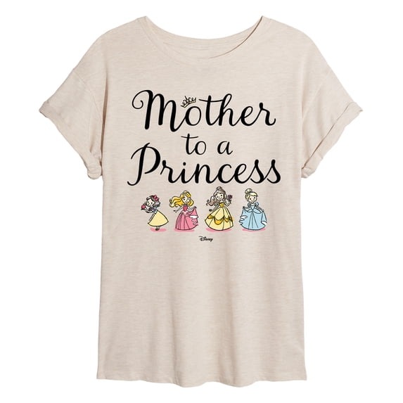 Disney Princess - Mother to a Princess - Juniors Oversized Graphic T ...
