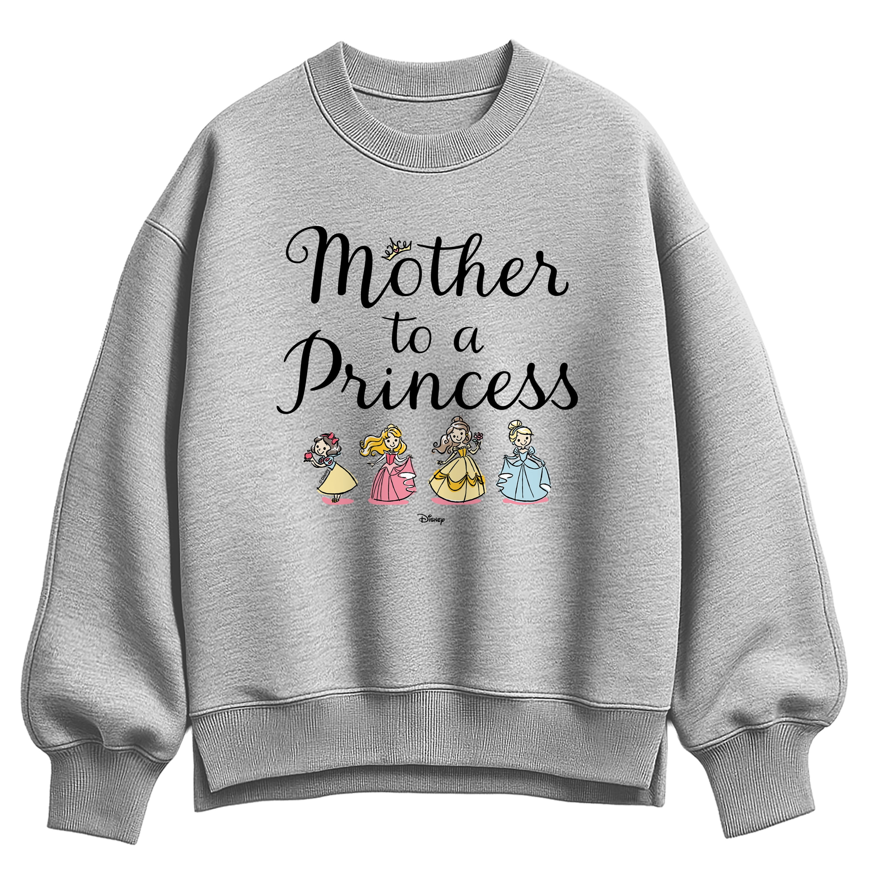 Disney Princess - Mother to a Princess - Women's Oversized Fleece Crew ...