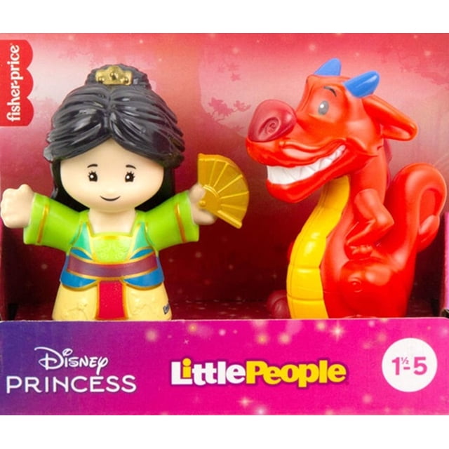 Disney Princess Mulan & Mushu Little People Figure Set for Toddlers and ...