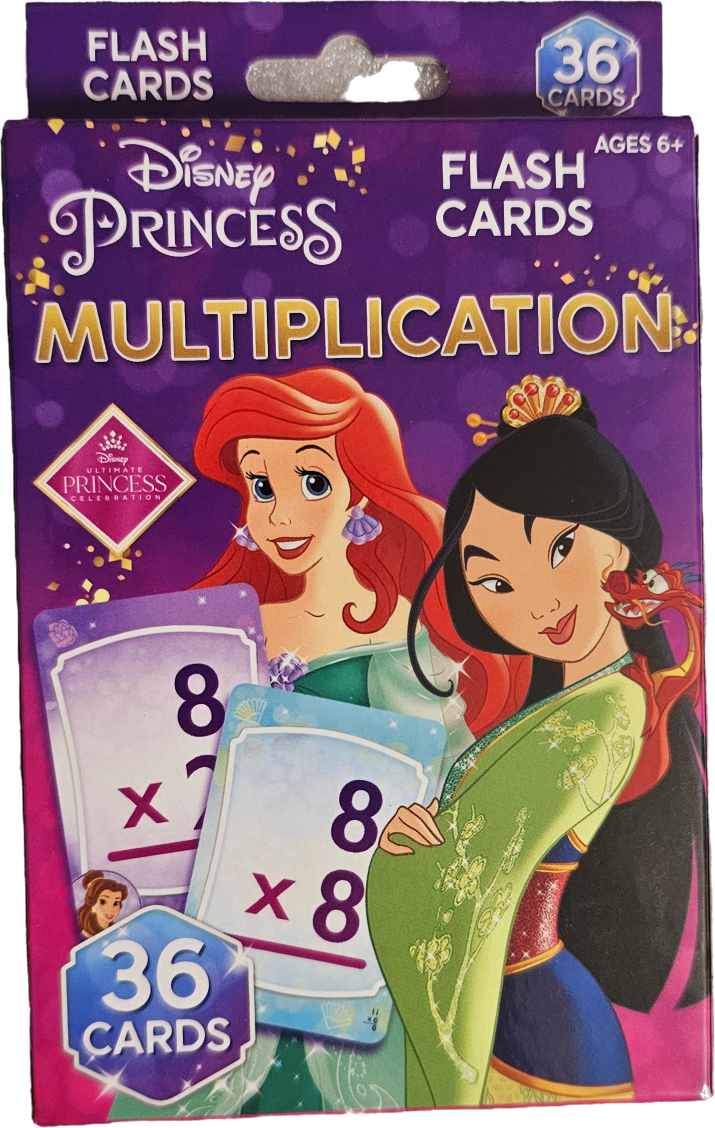 Disney Princess Multiplication Learning 36 Flash Cards - Walmart.com