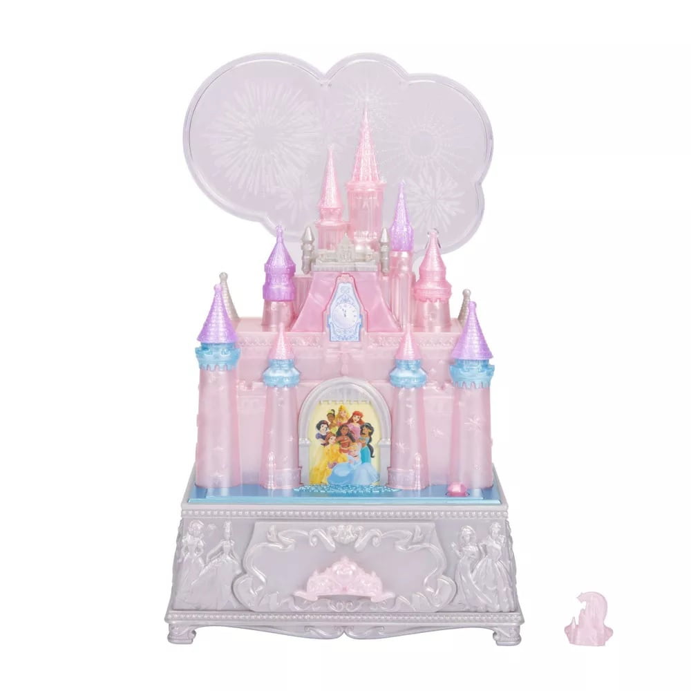 Disney Princess Castle Musical Jewelry Box with Toy Music Play Feature ...