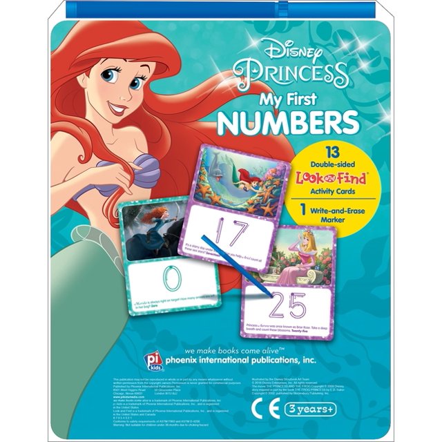 Disney Princess: My First Numbers Look and Find Activity Cards with ...