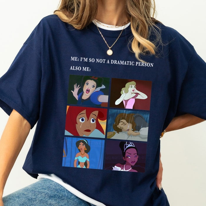 Disney Princess Not Dramatic Meme Panel Funny Shirt, Disney Family ...