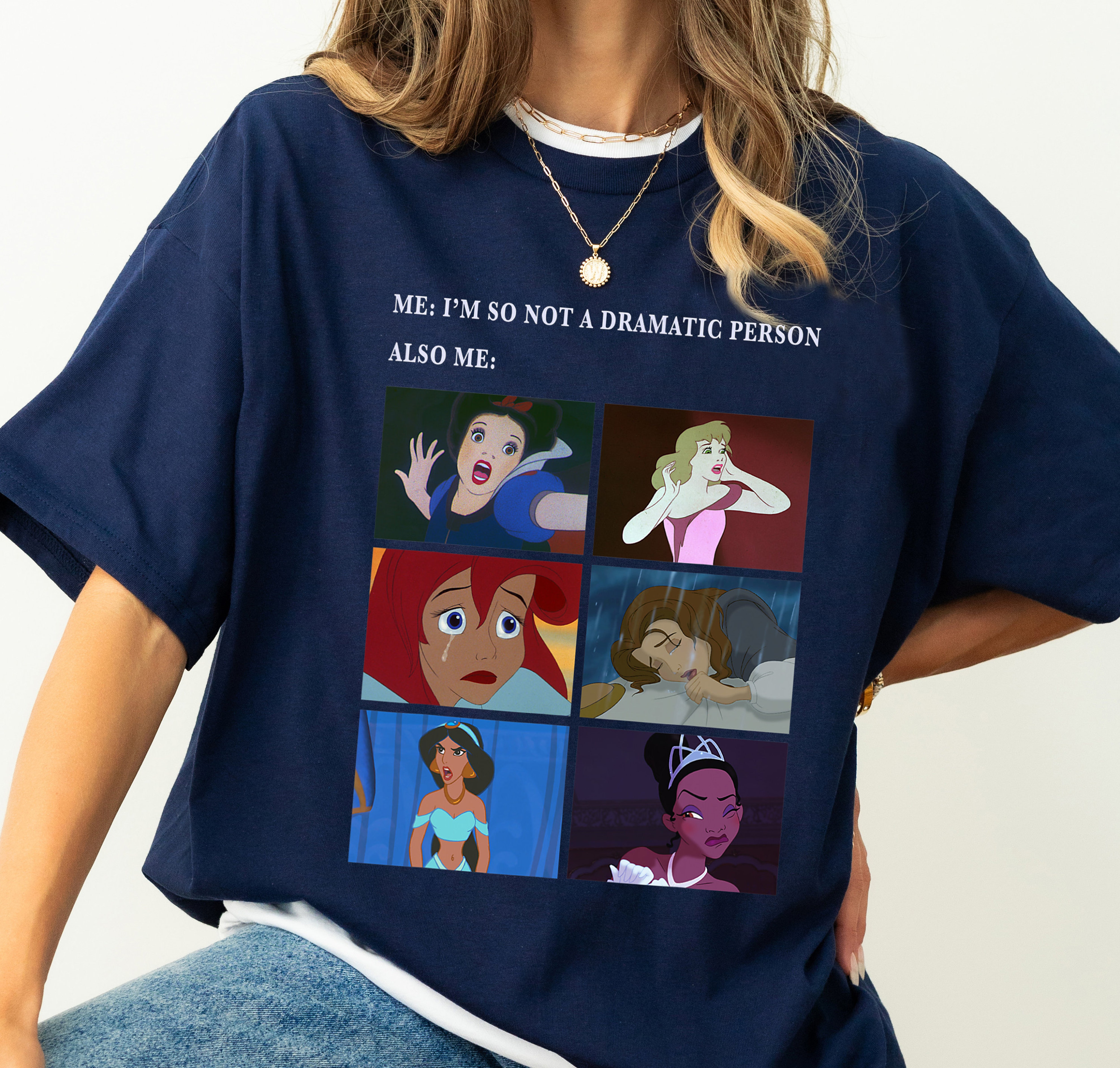 Disney Princess Not Dramatic Meme Panel Funny Shirt, Disney Family ...