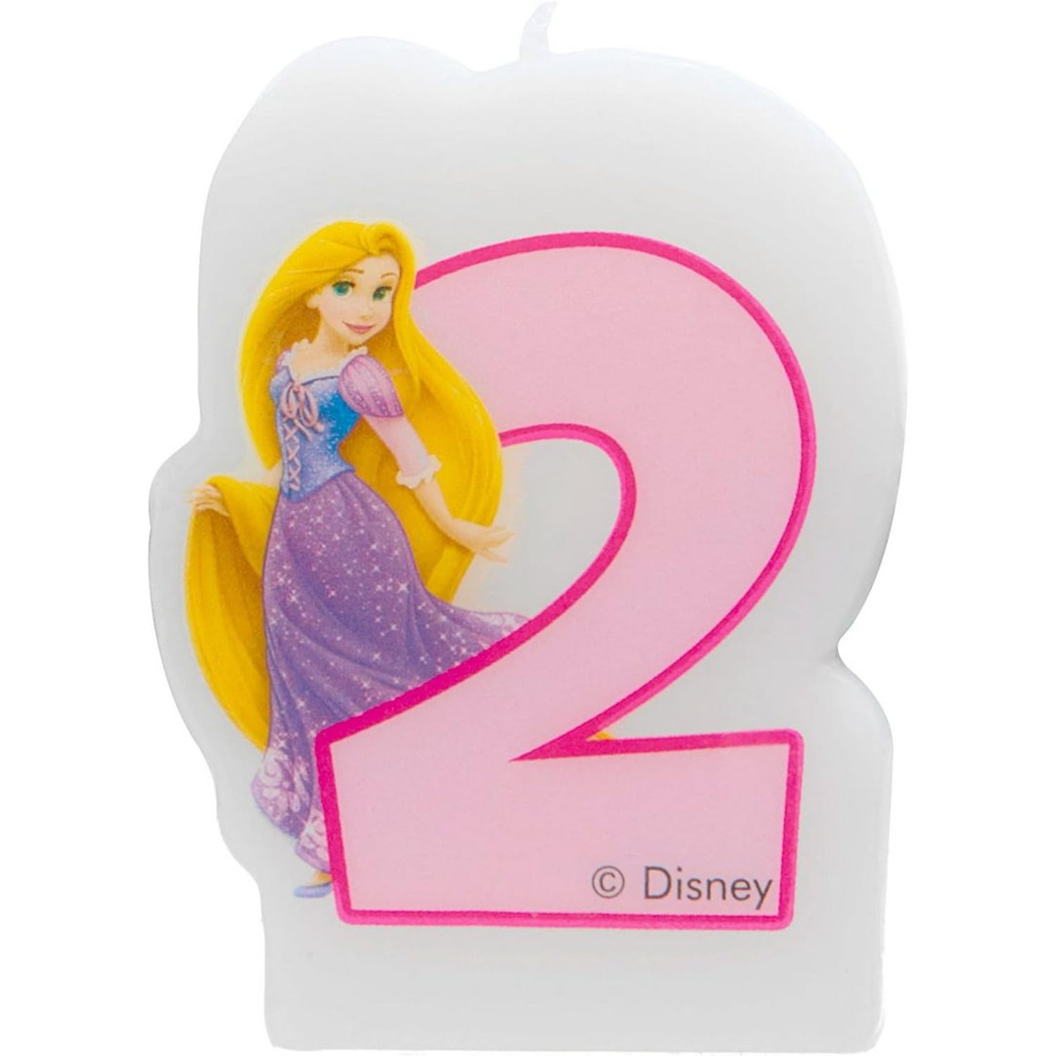 Disney Princess Number 2 Rapunzel Candle - Walmart.com