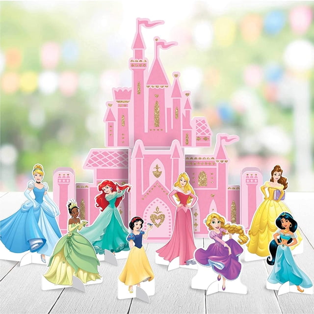 Amscan "Disney Princess" Pink Castle Party Table Decoration Kit, 9 Pc ...