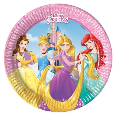 Disney Princess Paper Dessert Plates, 7in, 8ct - Walmart.com